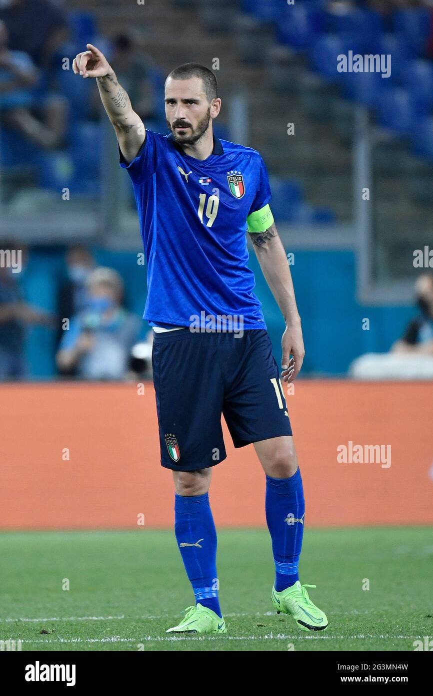 Roma, Italy. 16th June, 2021. Leonardo Bonucci of Italy during the Uefa ...