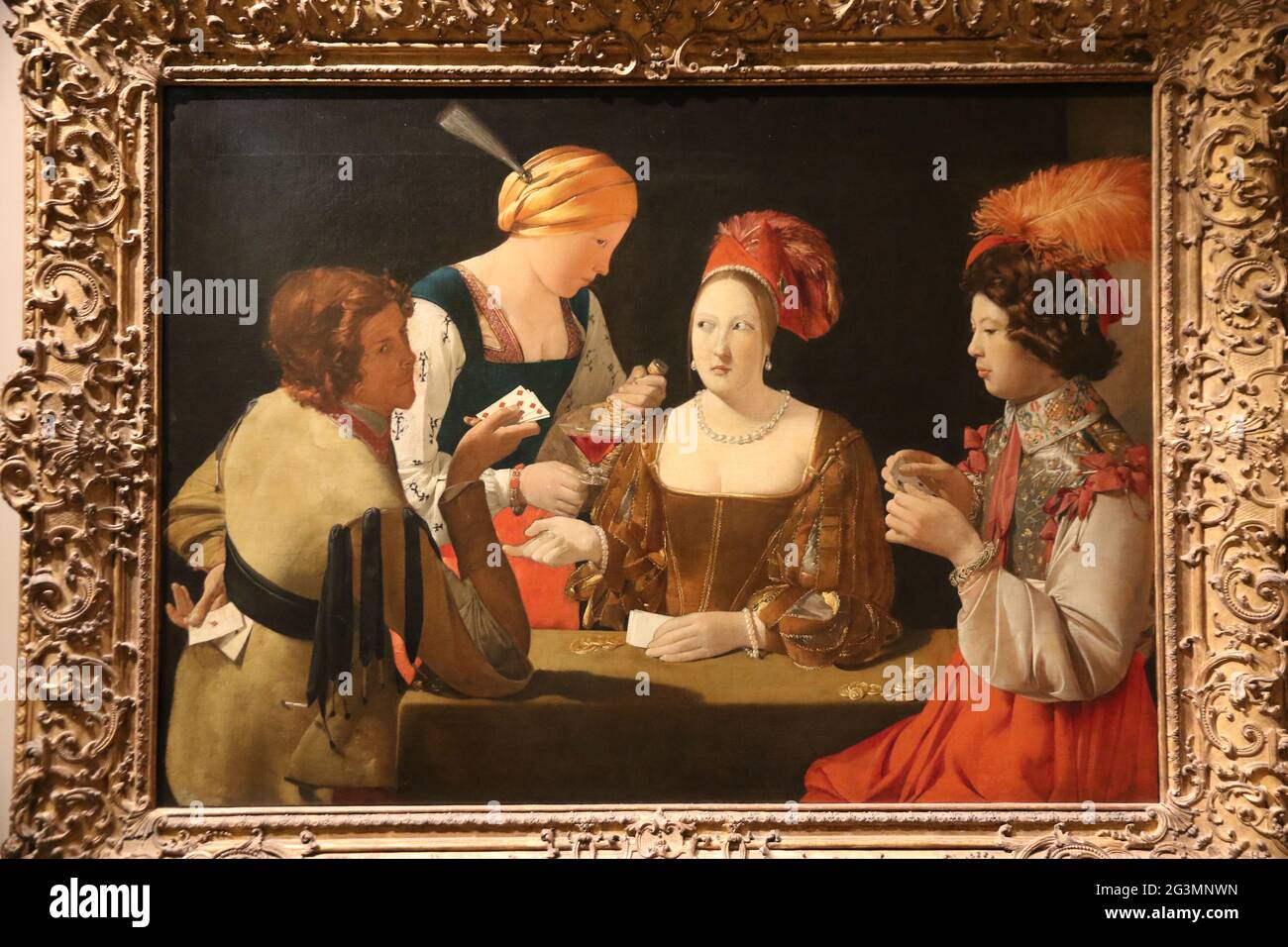 FRANCE PARIS (75) LOUVRE MUSEUM, COLLECTIONS PAINTING THE CHEATER BY ...
