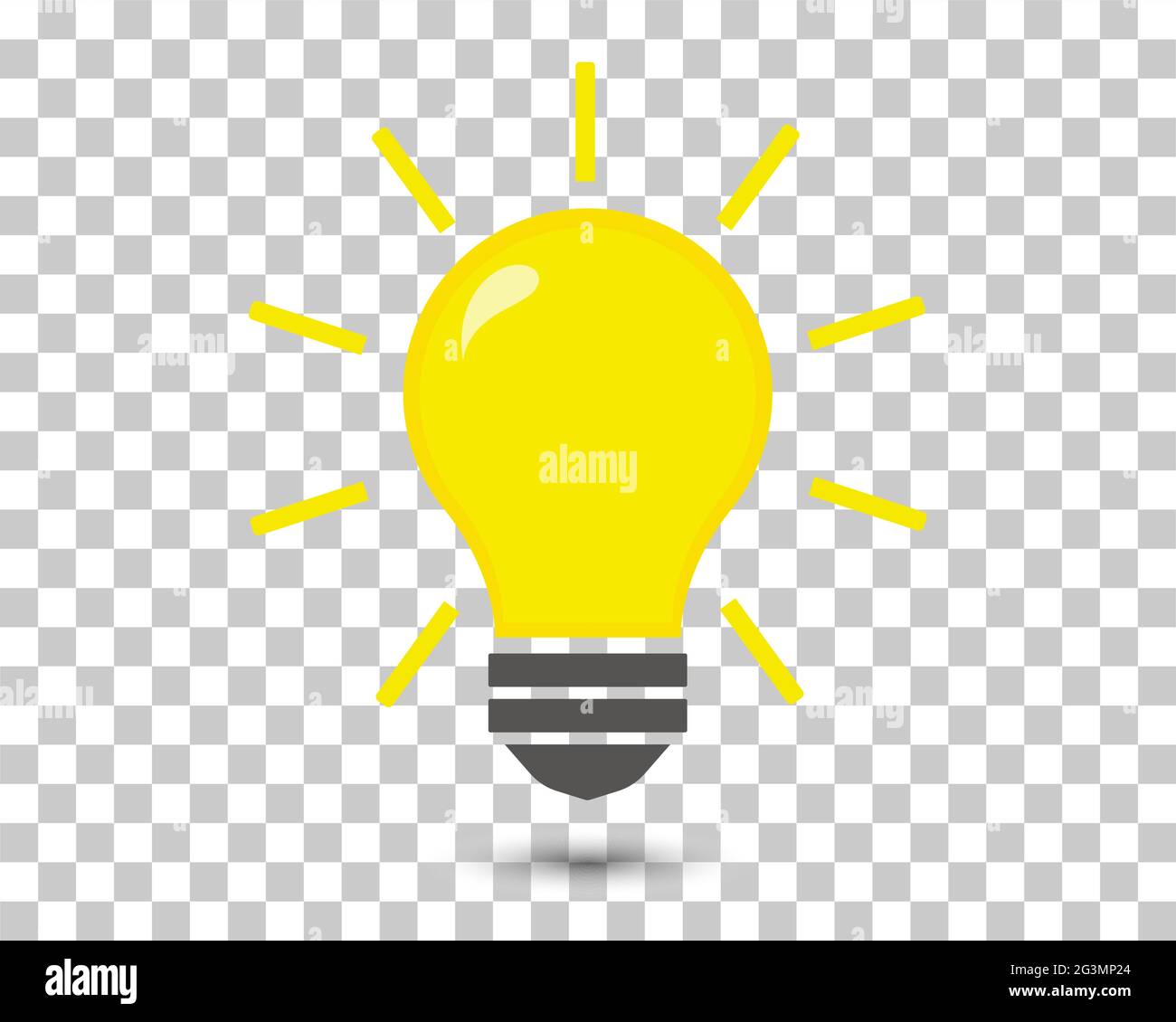 Light bulb icon isolated on white background. Vector illustration. Eps 10 Stock Vector Image ...
