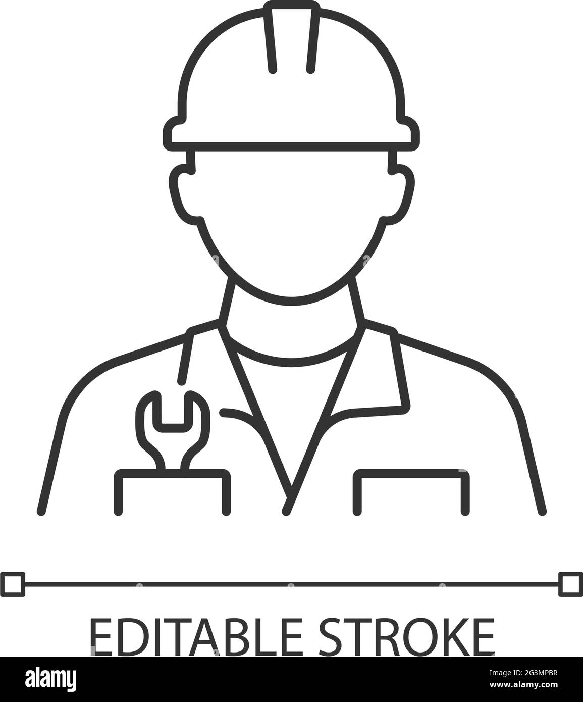 Engineer linear icon Stock Vector Image & Art - Alamy