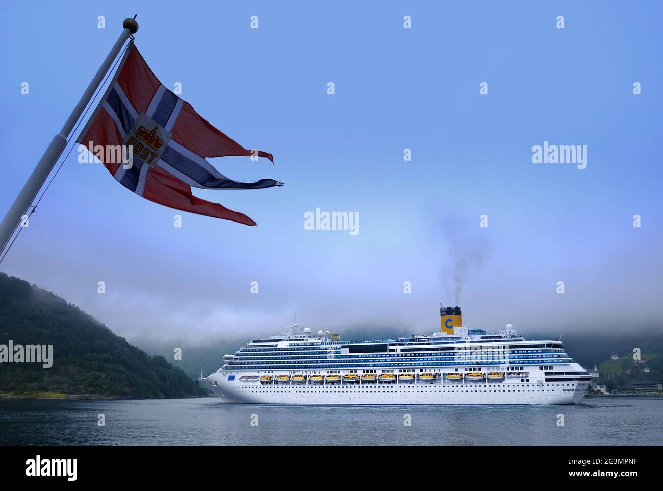Cruise Ship, Cruise Liners On Hardanger fjorden, Norway Stock Photo - Alamy
