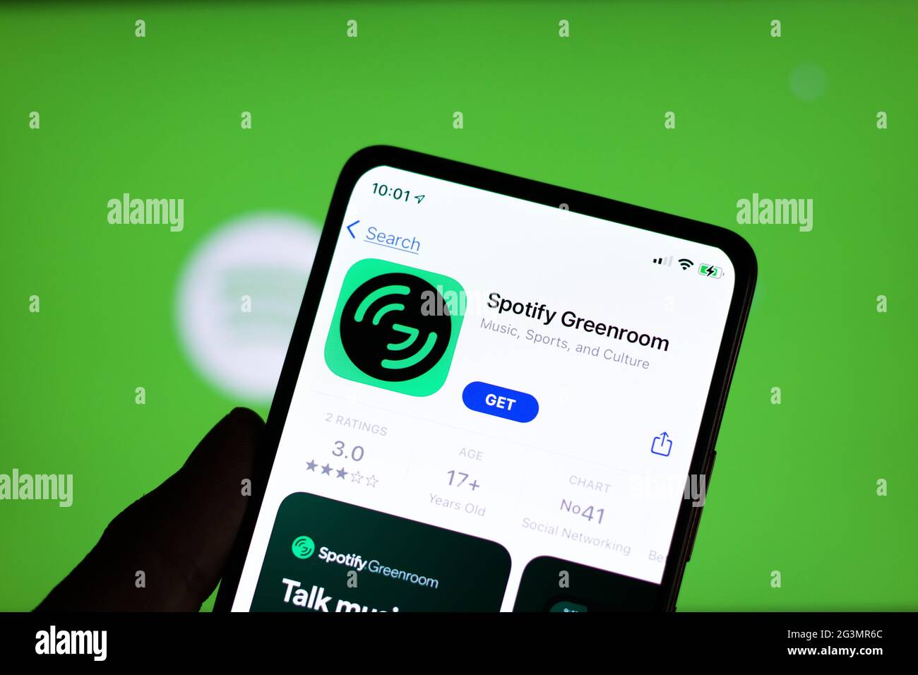 Logo spotify greenroom hi-res stock photography and images - Alamy