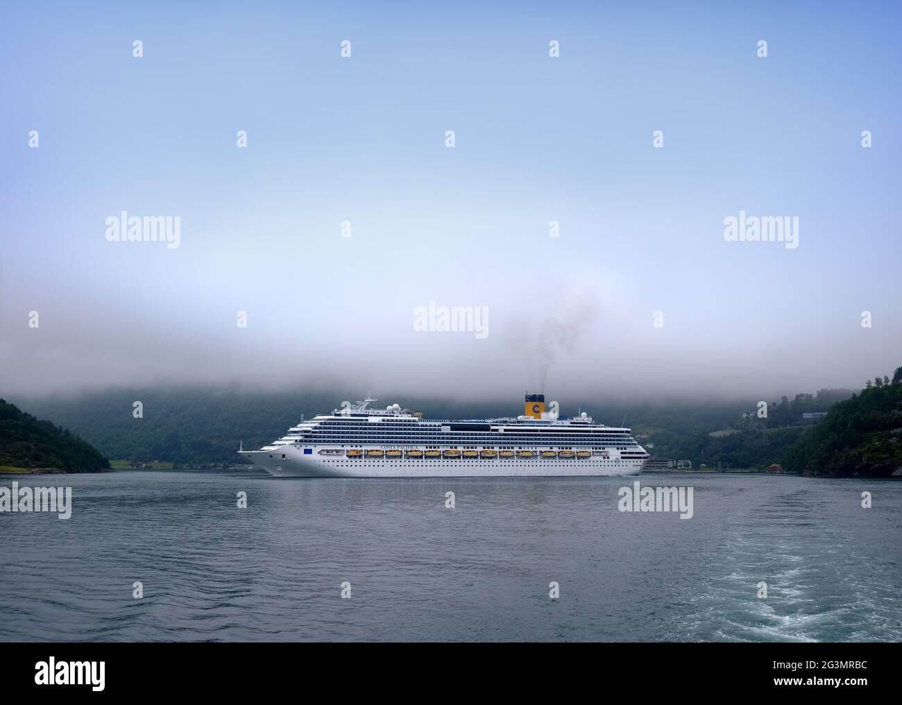 Cruise Ship, Cruise Liners On Hardanger fjorden, Norway Stock Photo - Alamy
