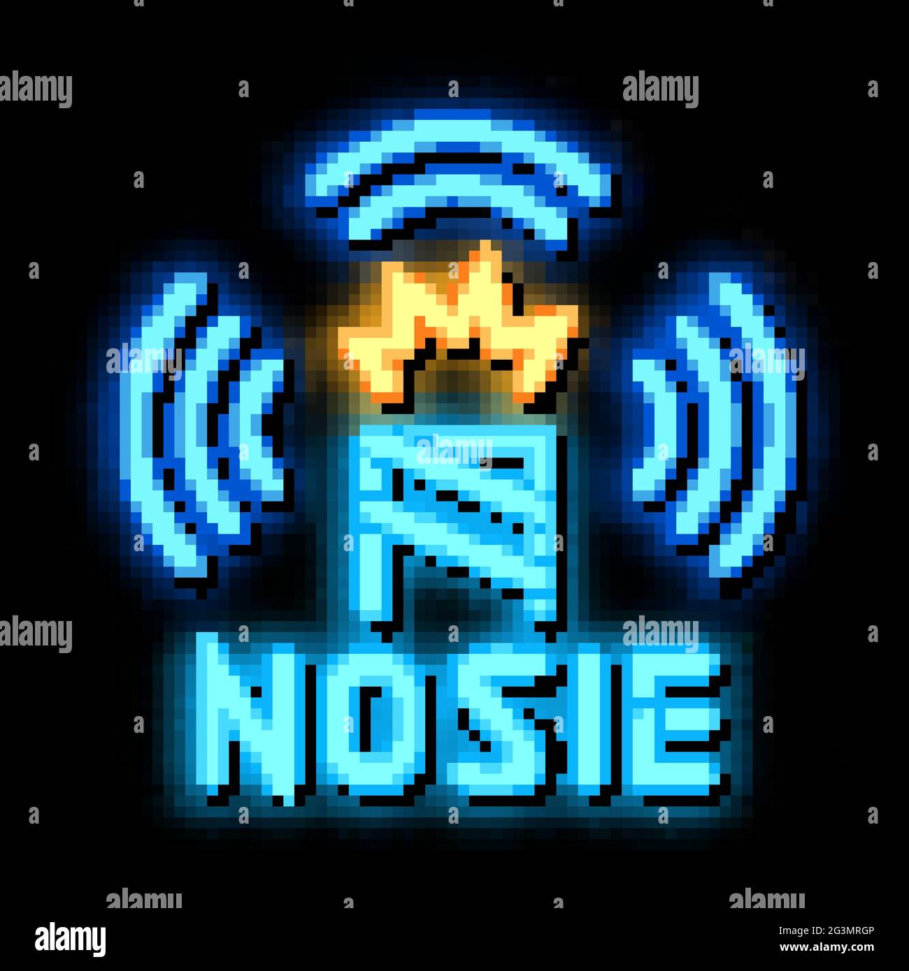 firework noise neon glow icon illustration Stock Vector Image & Art - Alamy