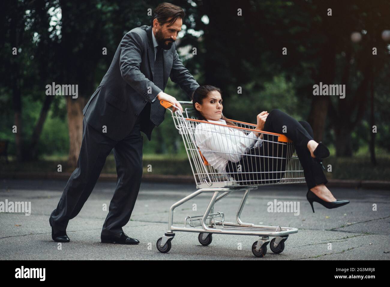 Sitting in trolley hi-res stock photography and images - Alamy
