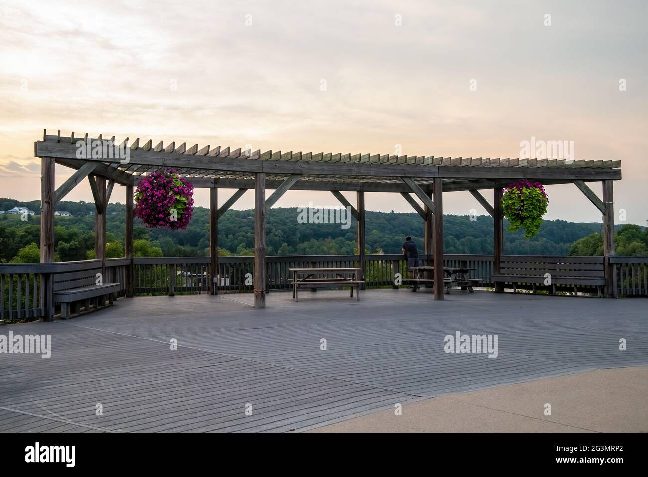 Arbor structure at the overlook, Michael Severson Memorial Overlook ...