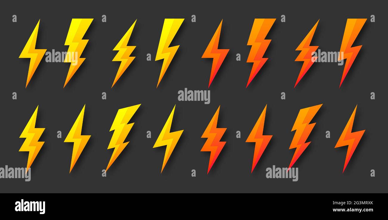 Orange Lightning Bolt Logo