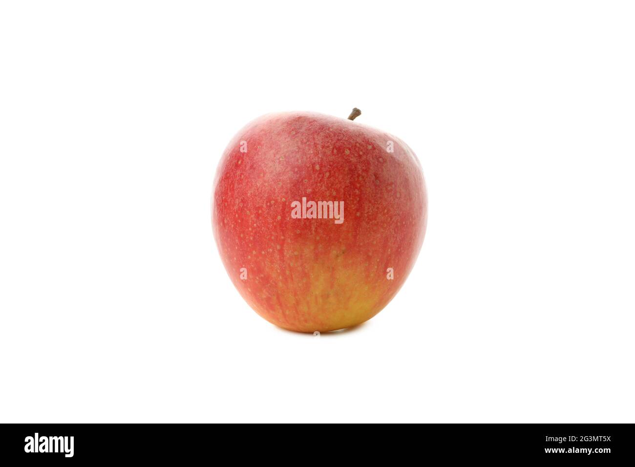 Ripe red apple isolated on white background Stock Photo - Alamy
