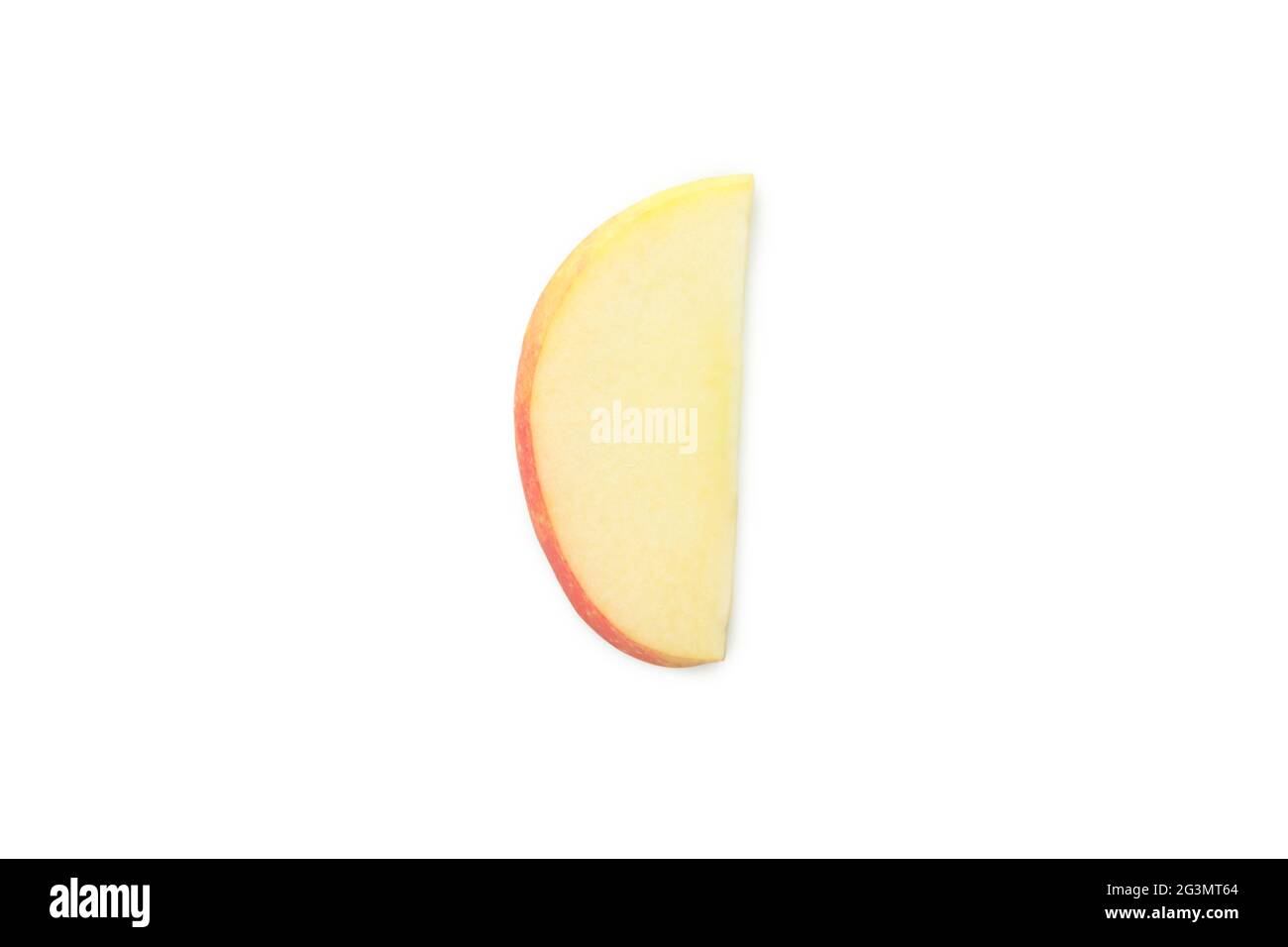 Slice of apple isolated on white background Stock Photo - Alamy