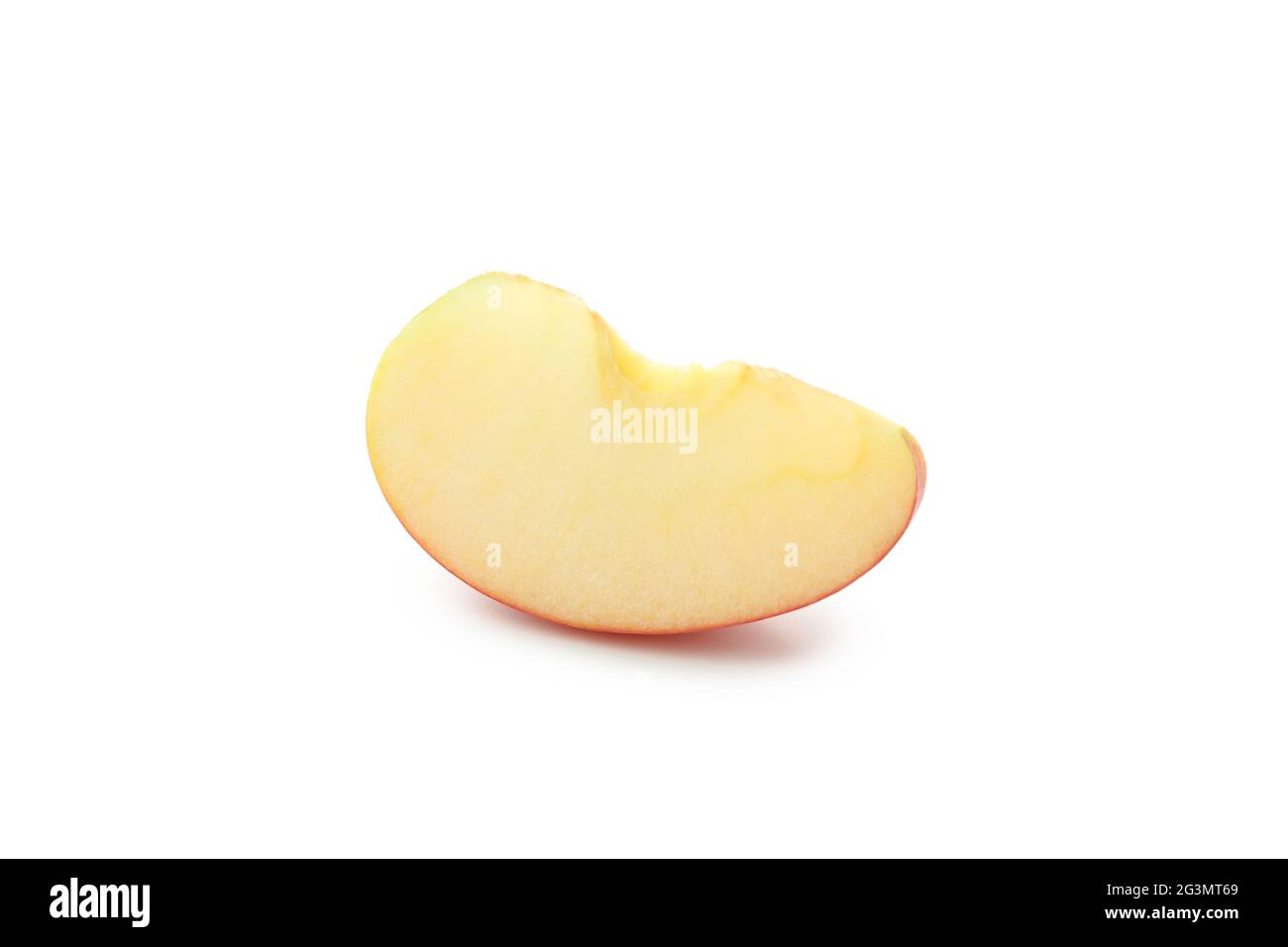 Slice of apple isolated on white background Stock Photo - Alamy