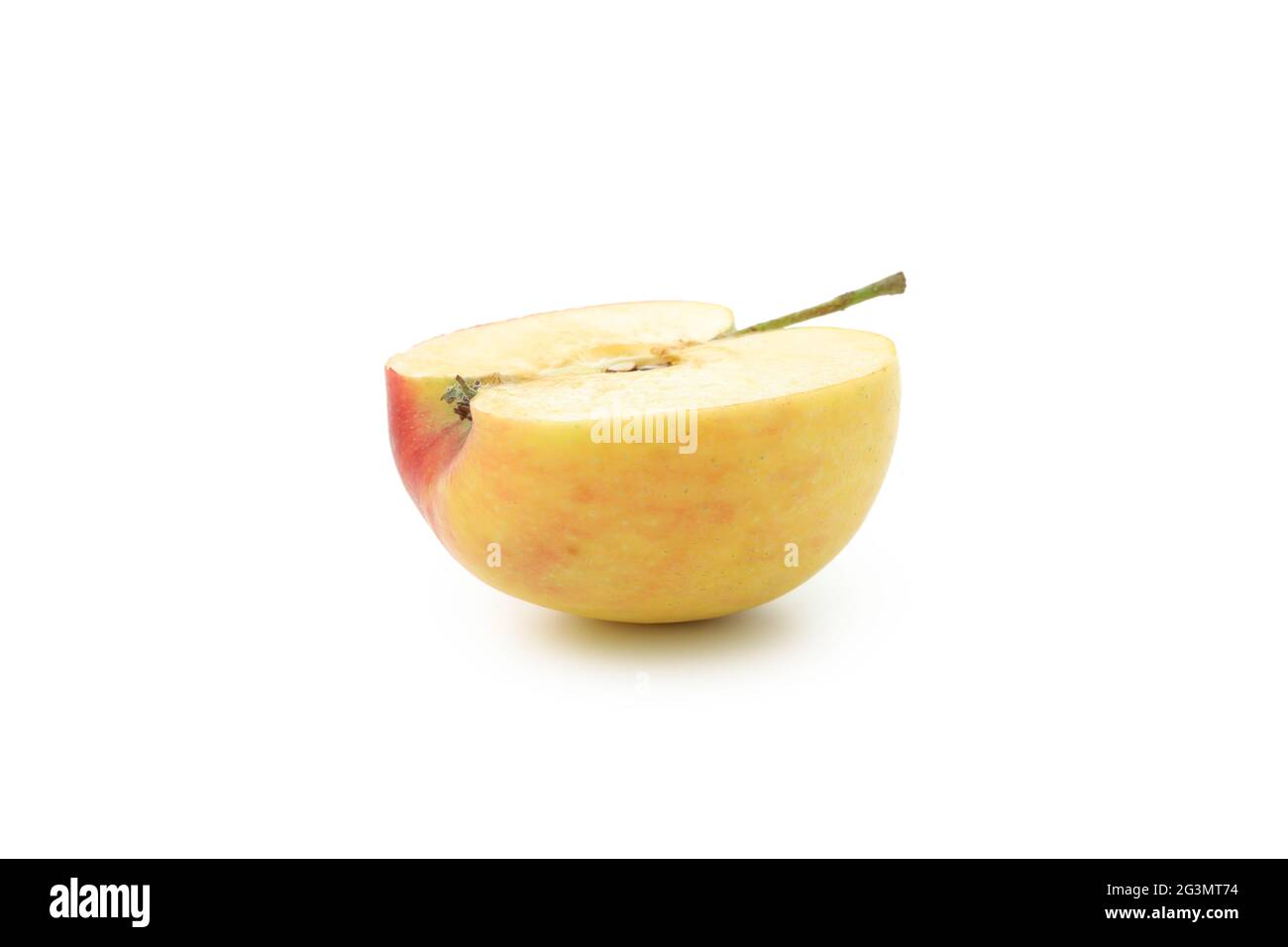 Half of apple isolated on white background Stock Photo - Alamy