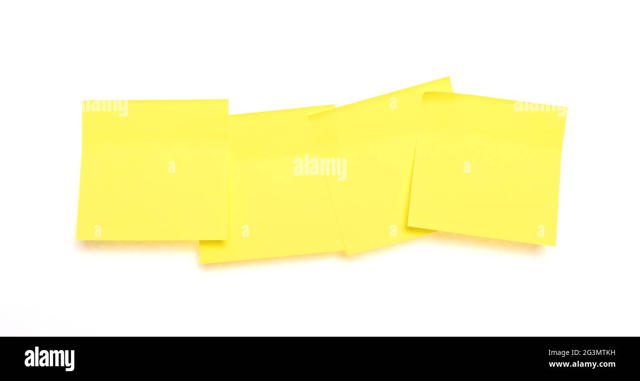 Yellow sticky notes Stock Photo - Alamy