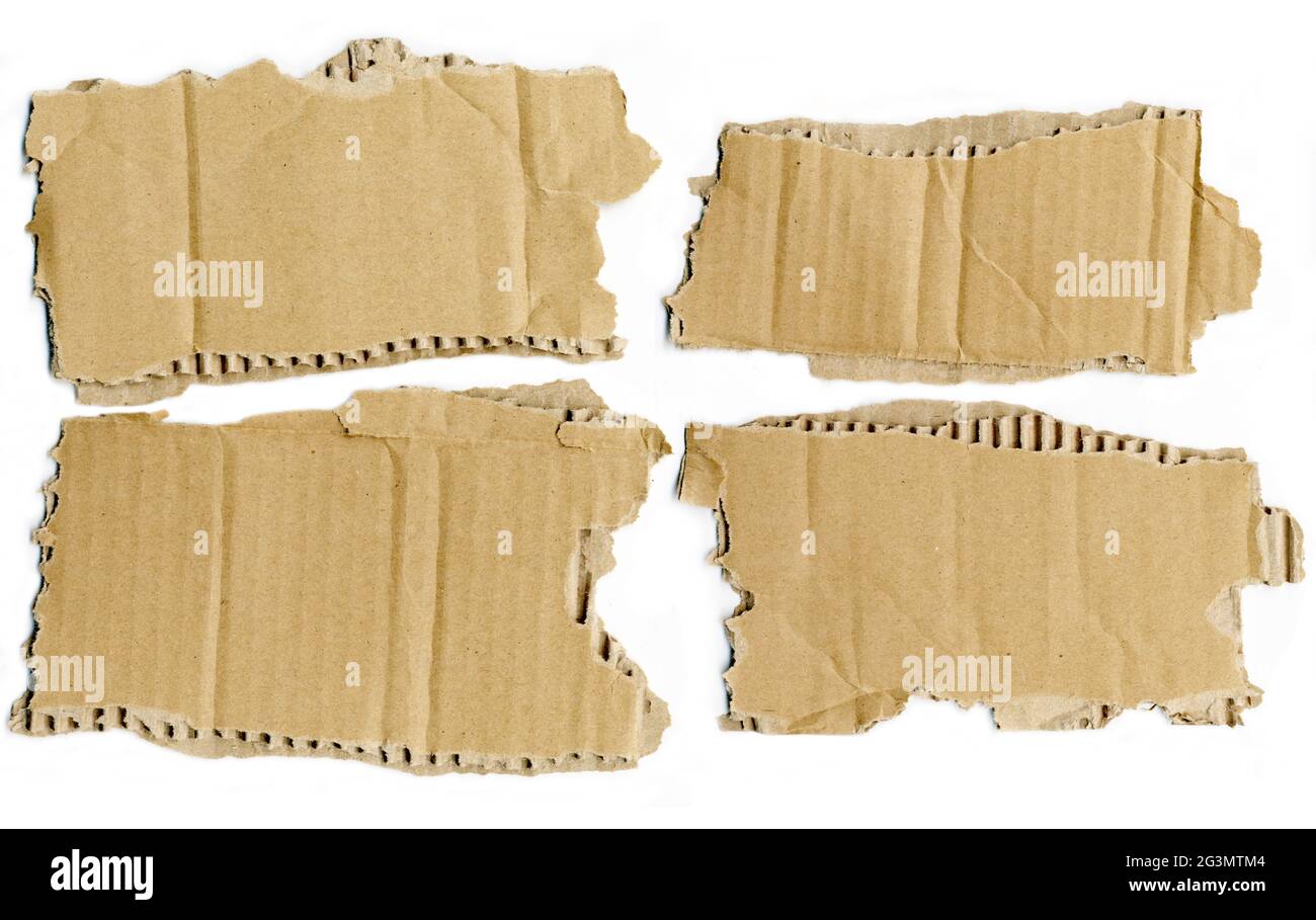 Cardboard torn pieces Stock Photo - Alamy