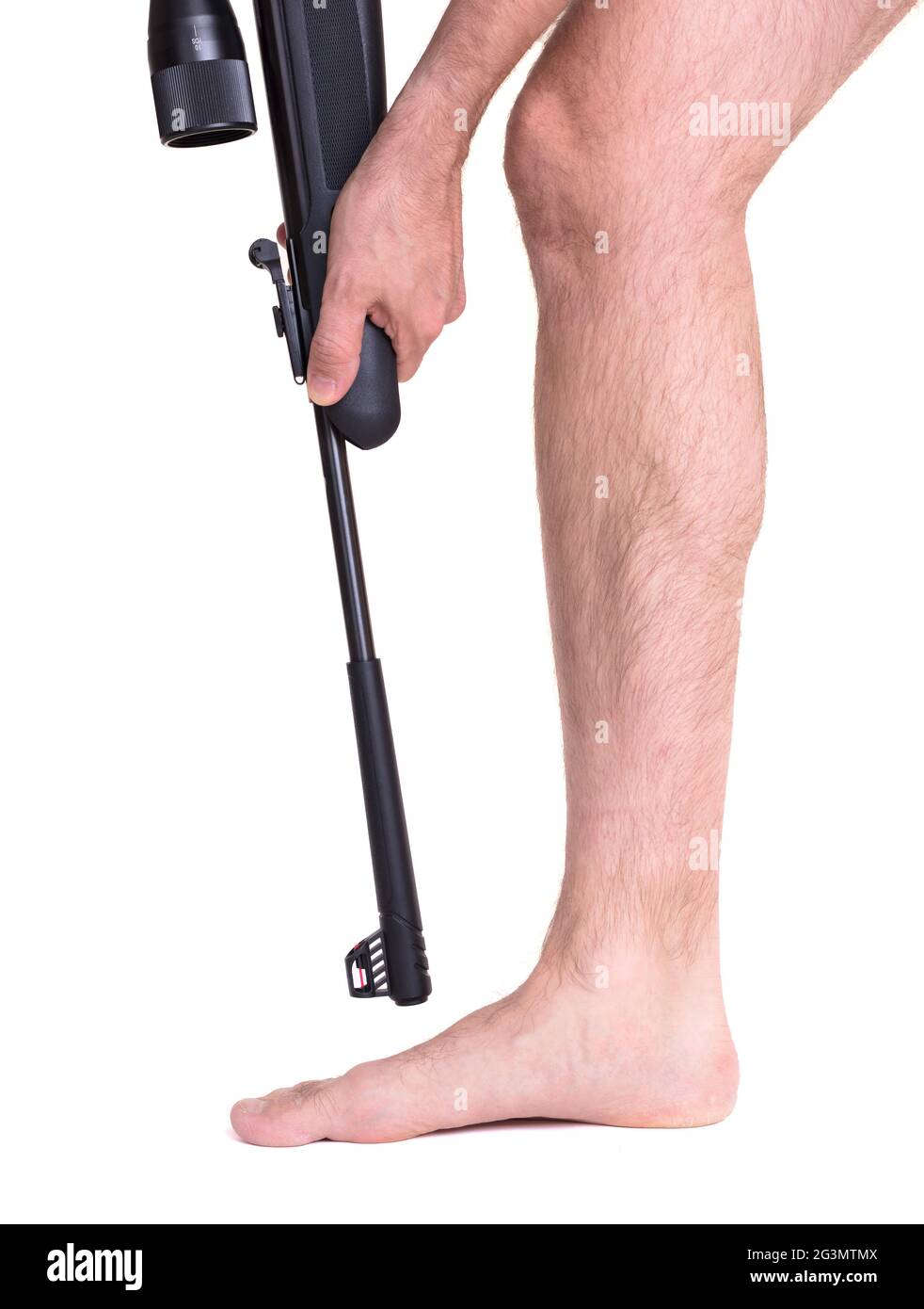 Shooting self in foot hi-res stock photography and images - Alamy