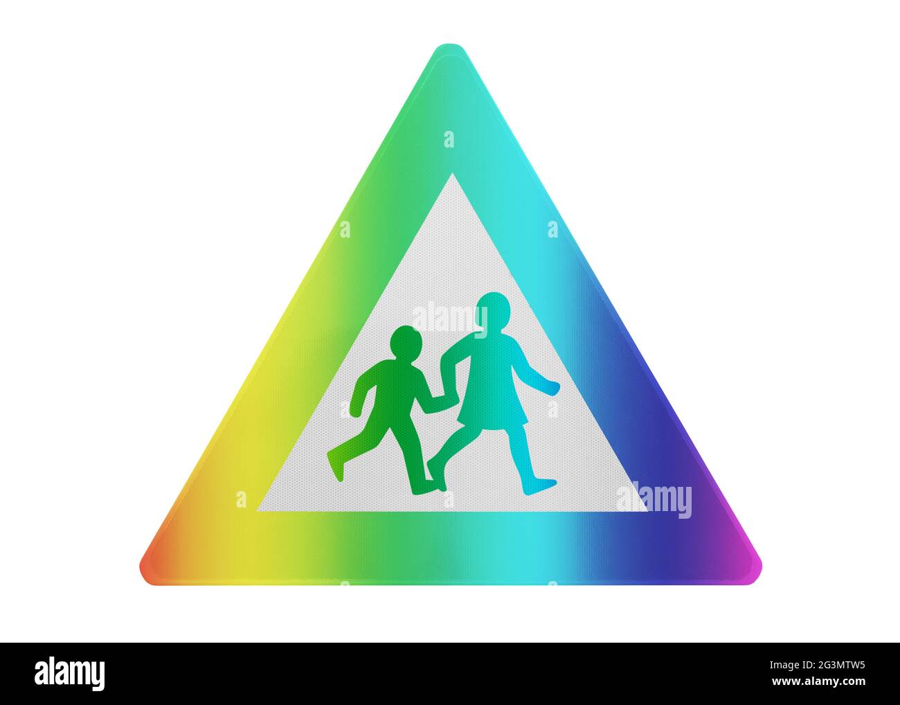 Children crossing sign Cut Out Stock Images & Pictures - Alamy