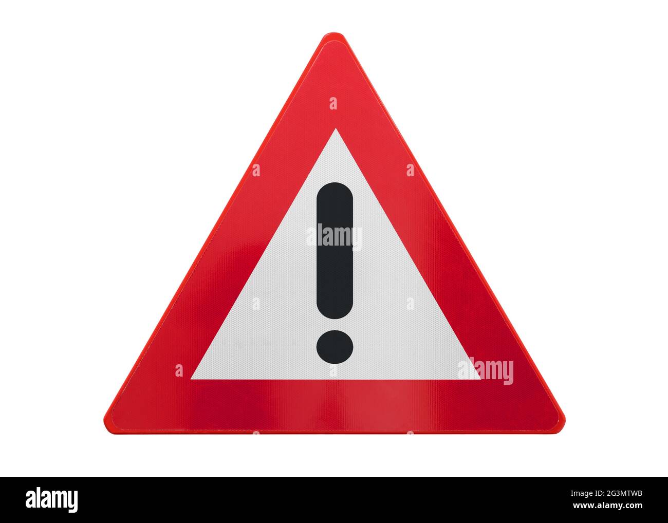 Road Sign Red Triangle Exclamation High Resolution Stock Photography ...