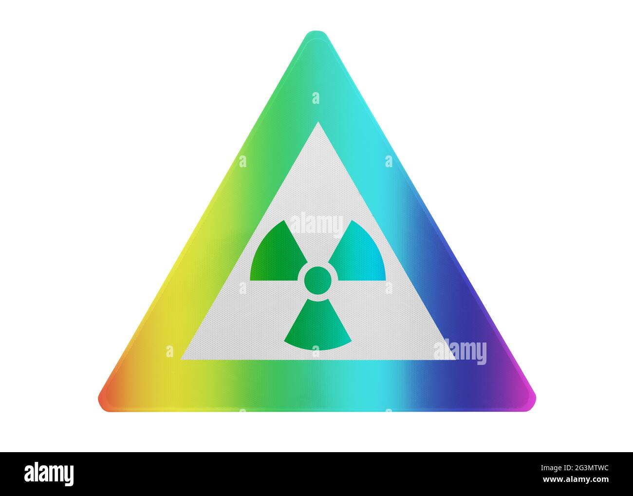 Traffic sign isolated - Radiation Stock Photo - Alamy
