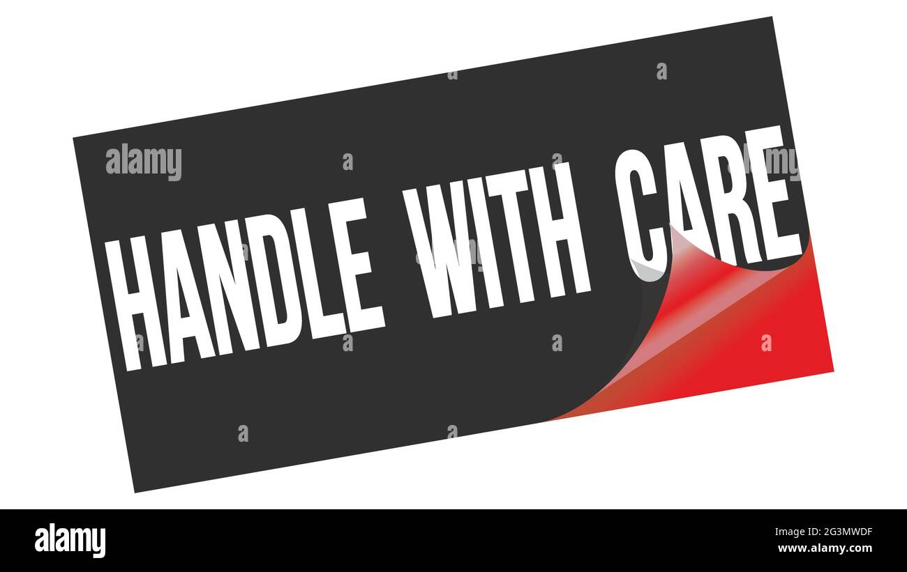 Handle with care sticker hi-res stock photography and images - Alamy