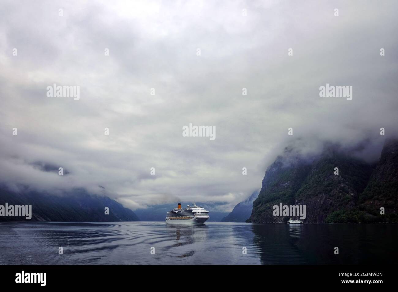 Cruise Ship, Cruise Liners On Hardanger fjorden, Norway Stock Photo - Alamy