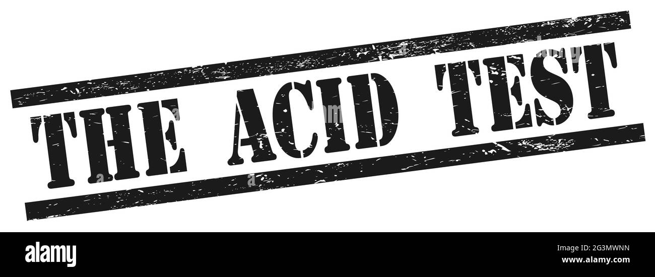 The acid test stamp hi-res stock photography and images - Alamy