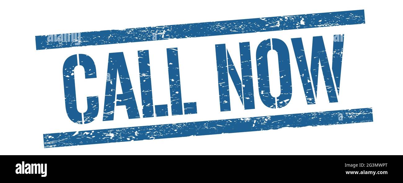 Call now stamp hi-res stock photography and images - Alamy