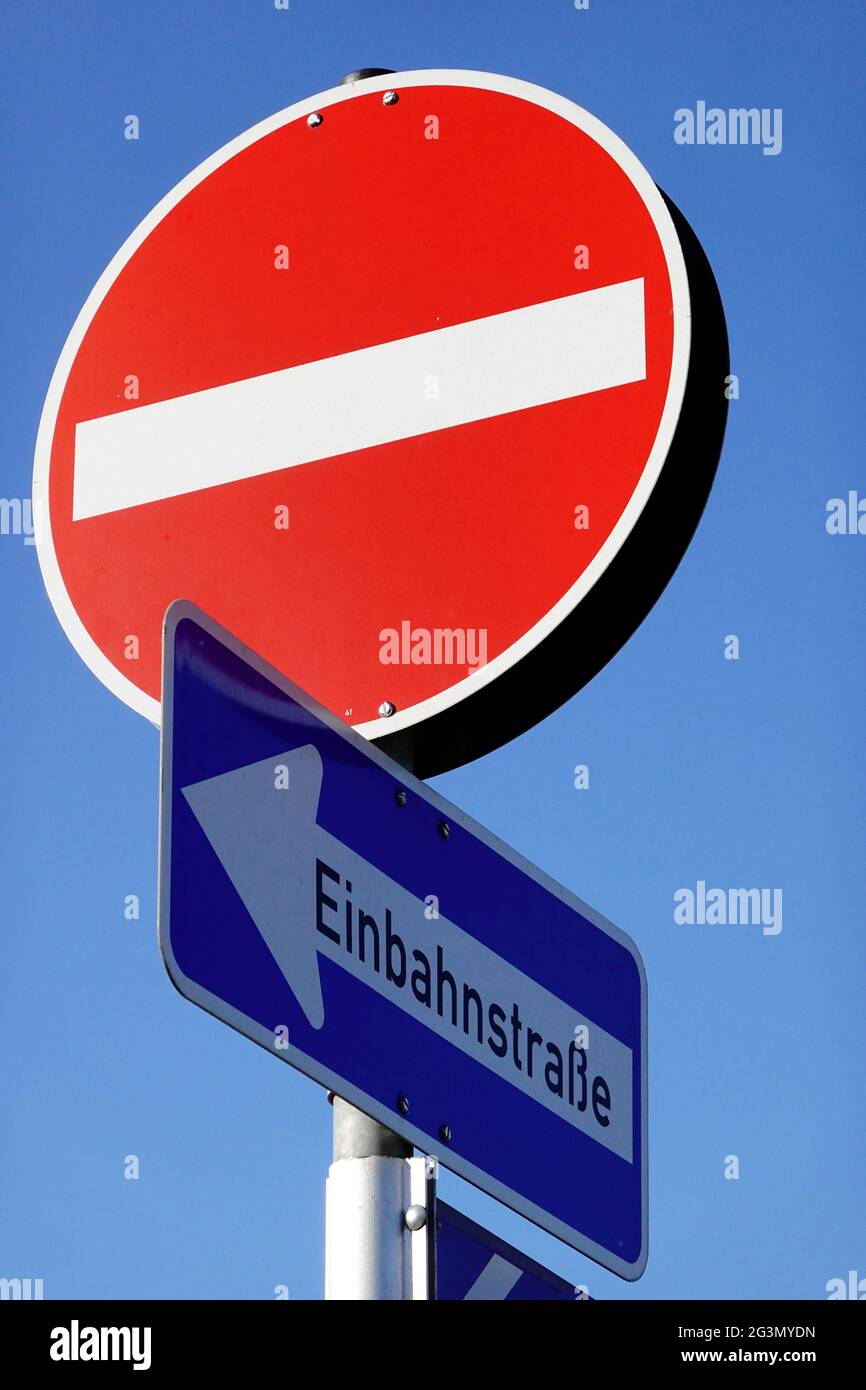 Germany traffic signs hi-res stock photography and images - Alamy