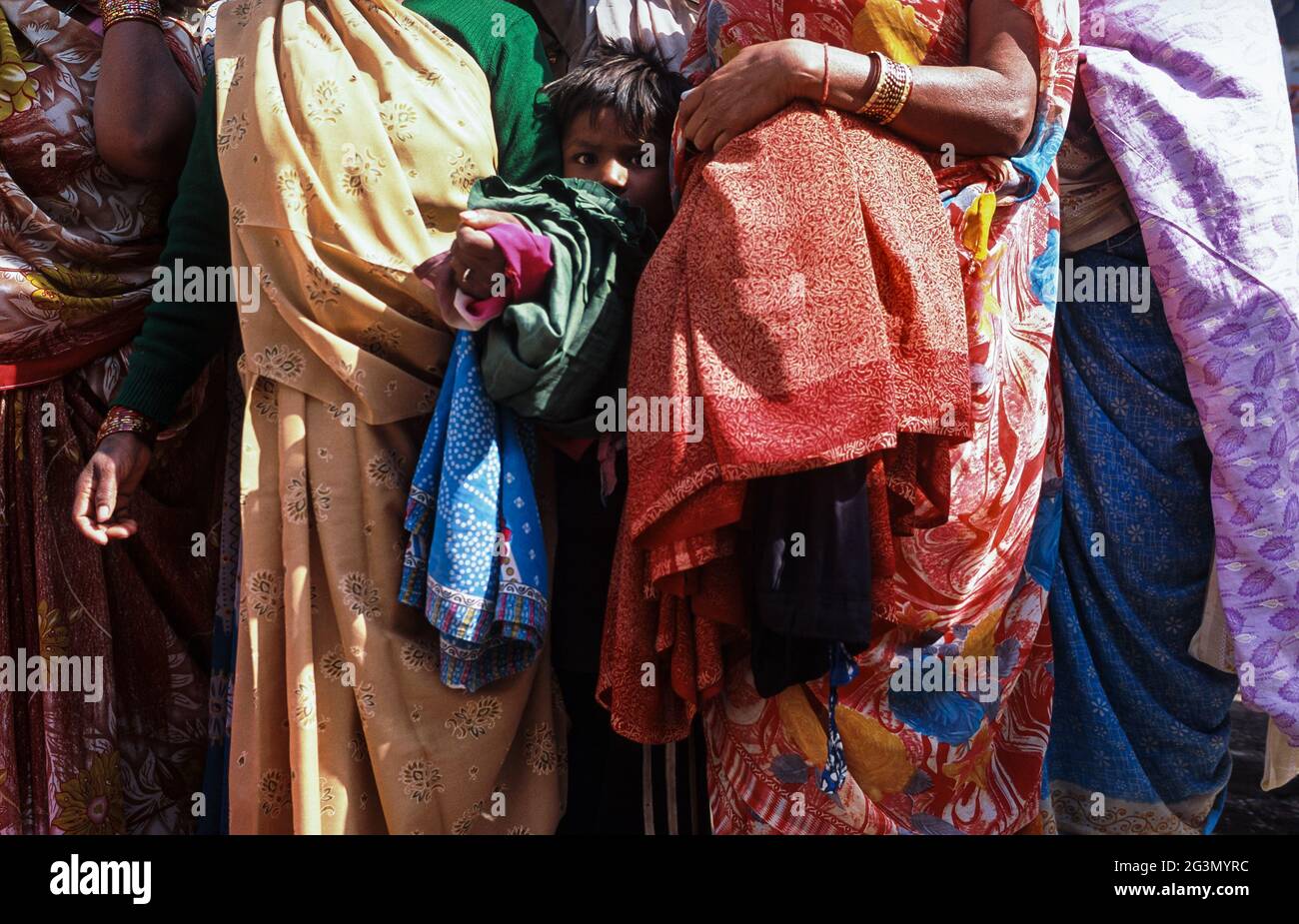 Indian women in colourful robes hi-res stock photography and images - Alamy