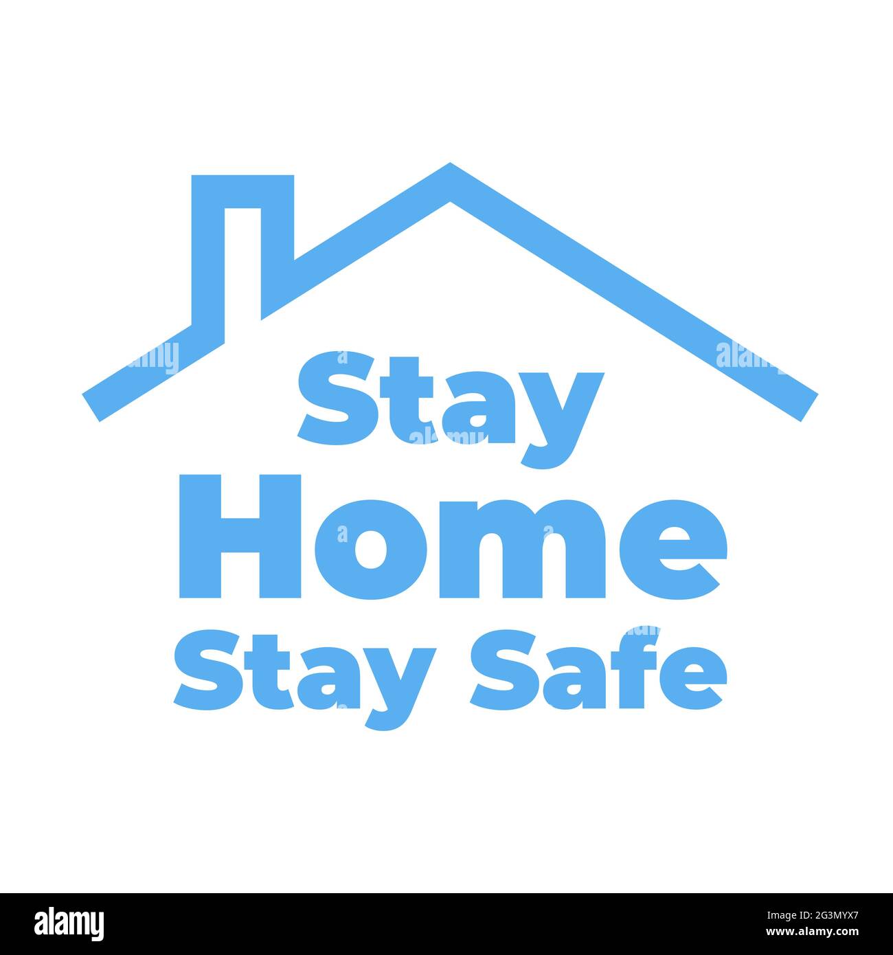 Stay home, stay safe to avoid the corona virus - Poster typographic ...