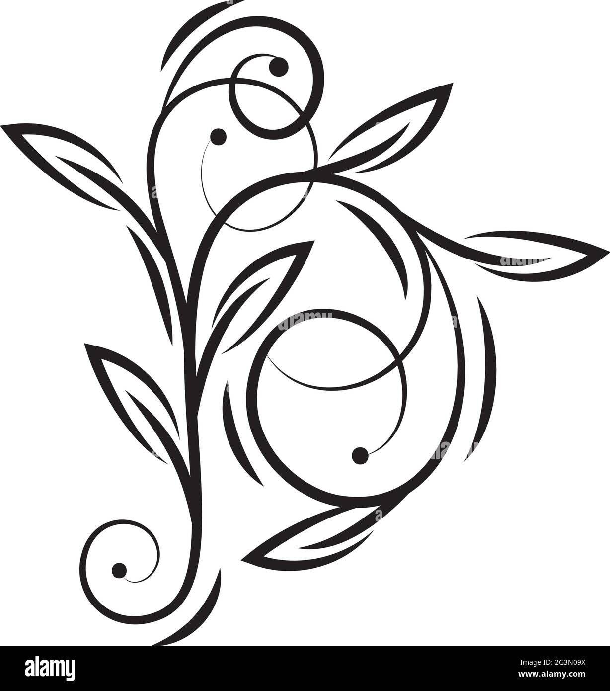 Rococo leaves Stock Vector Images - Alamy