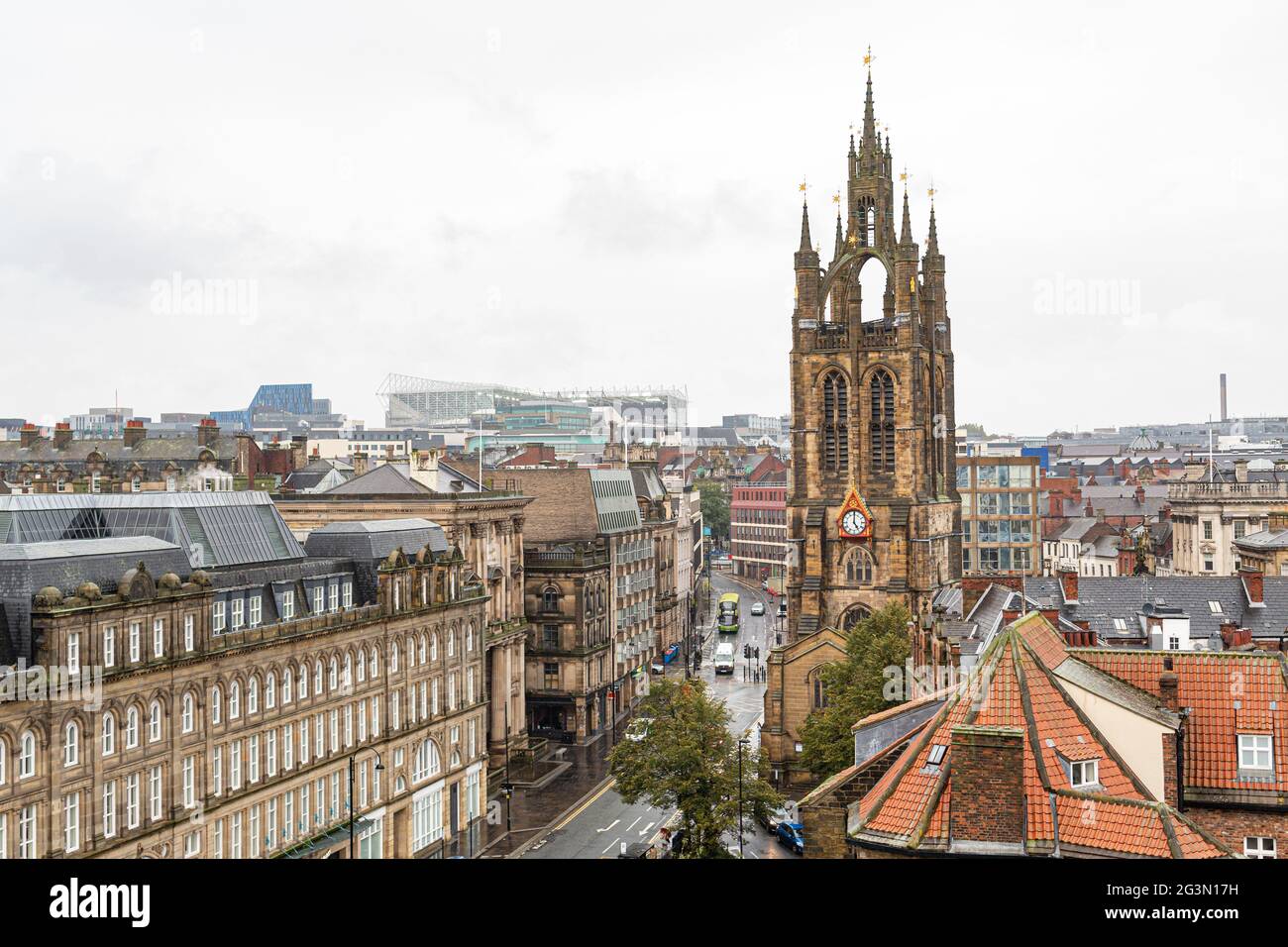 Newcastle upon Tyne England - 6th Oct 2019 Newcastle Skyline view and ...