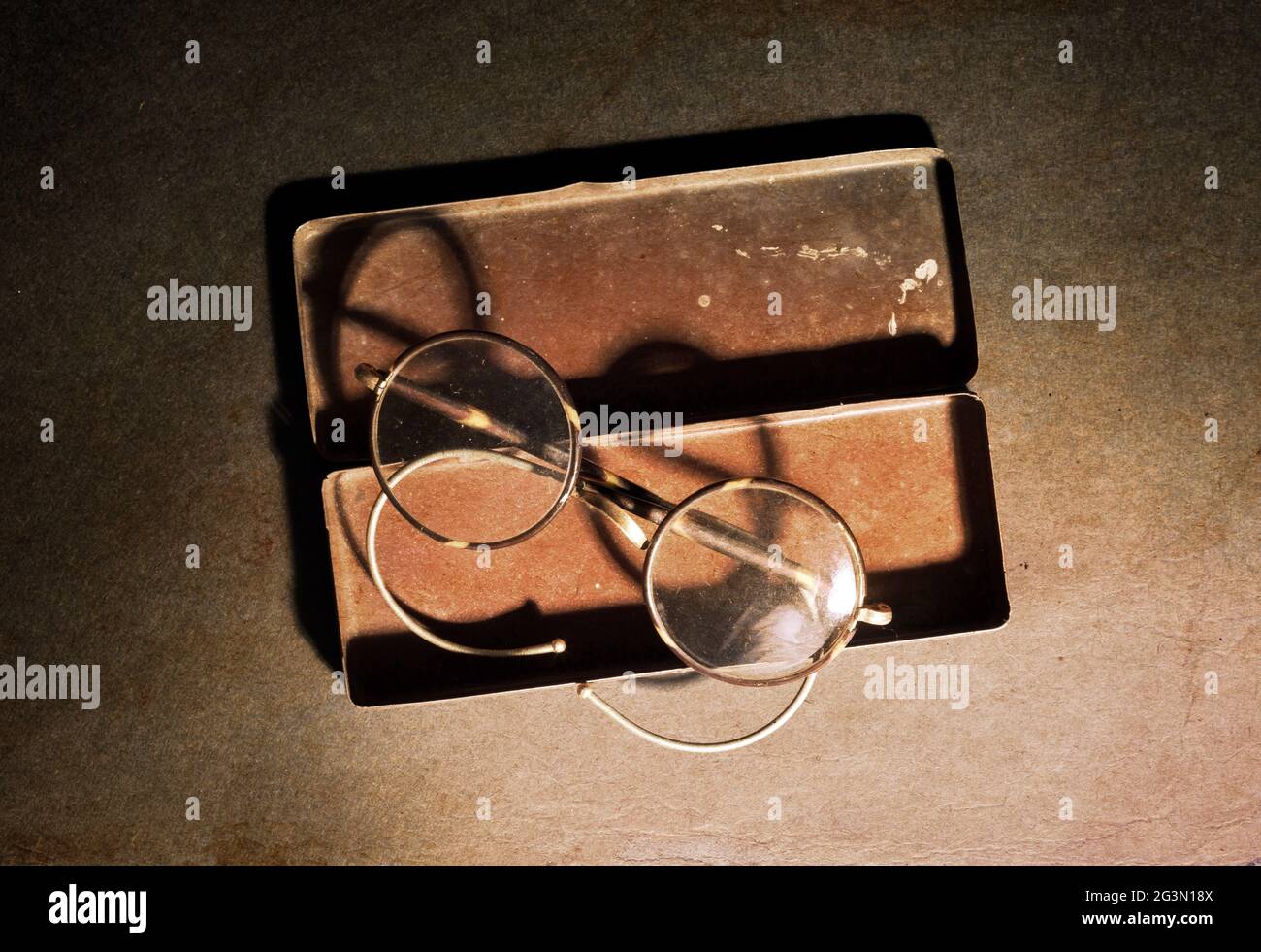 Vintage glasses isolated Stock Photo - Alamy