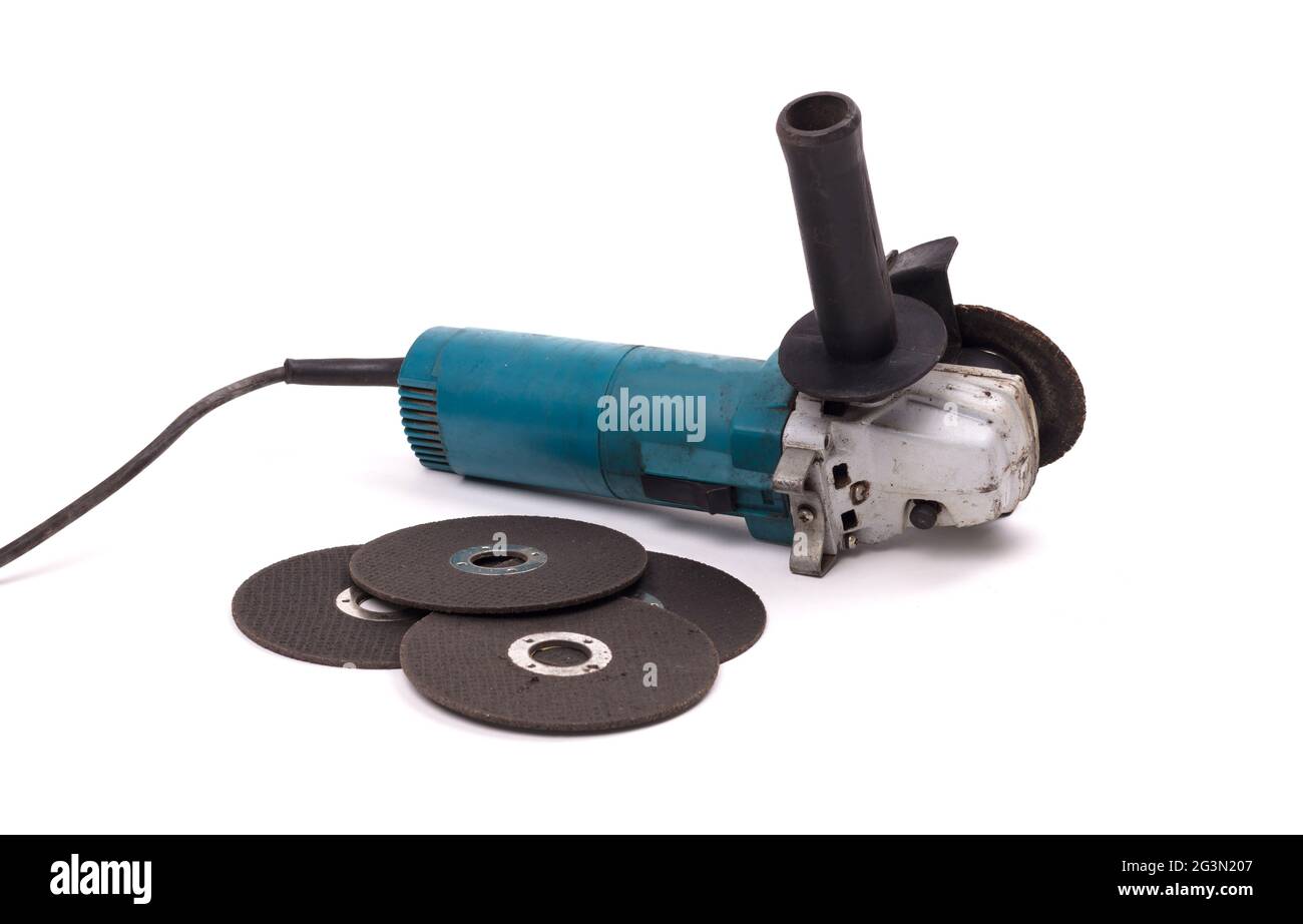 Angle grinder isolated Stock Photo - Alamy