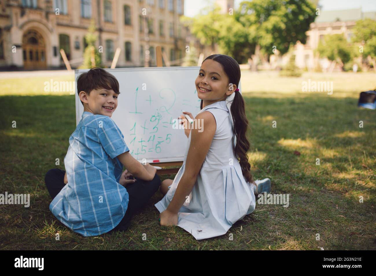 Education in nature Stock Photo - Alamy