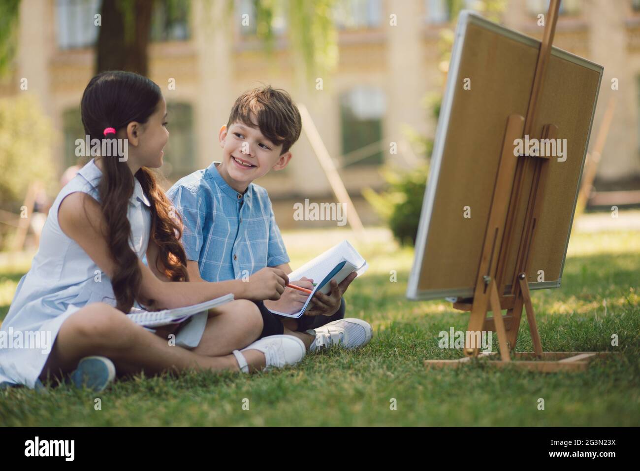 Education in nature Stock Photo - Alamy