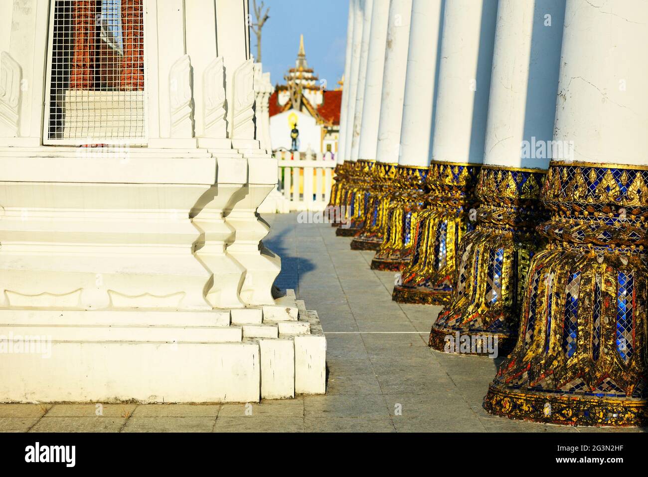 architectural detail in buddhist temple Stock Photo - Alamy