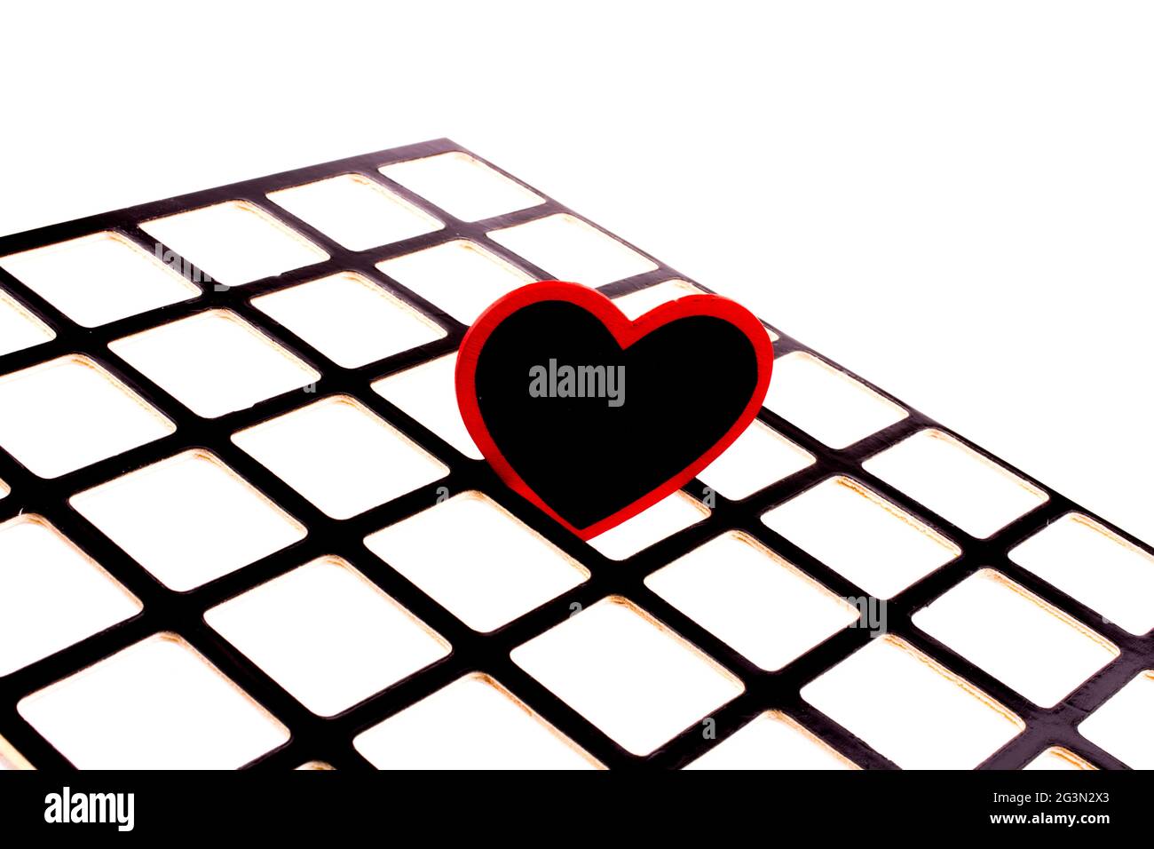 Abstract black heart on Cut Out Stock Images & Pictures - Alamy