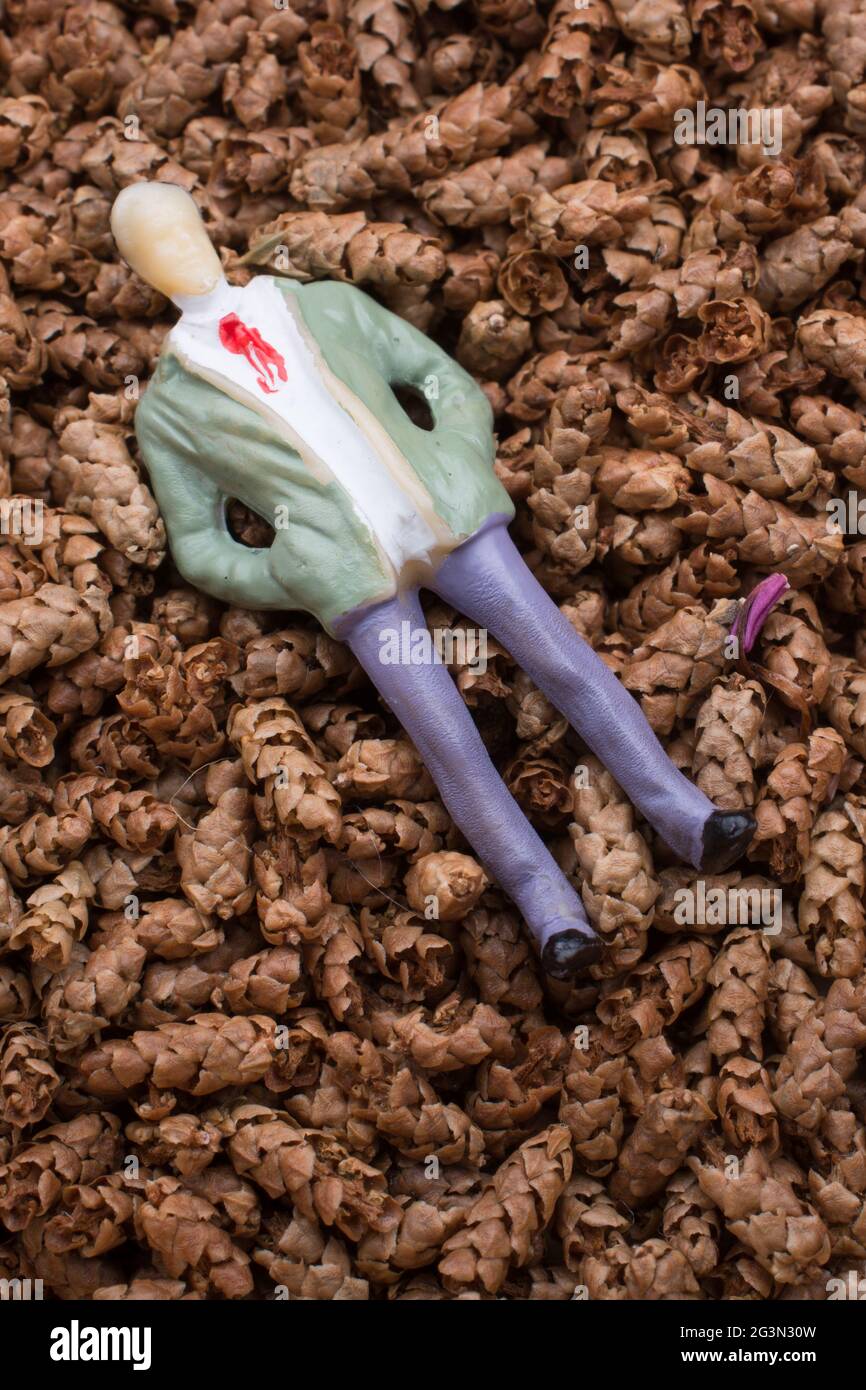 Little man figurine in view Stock Photo - Alamy