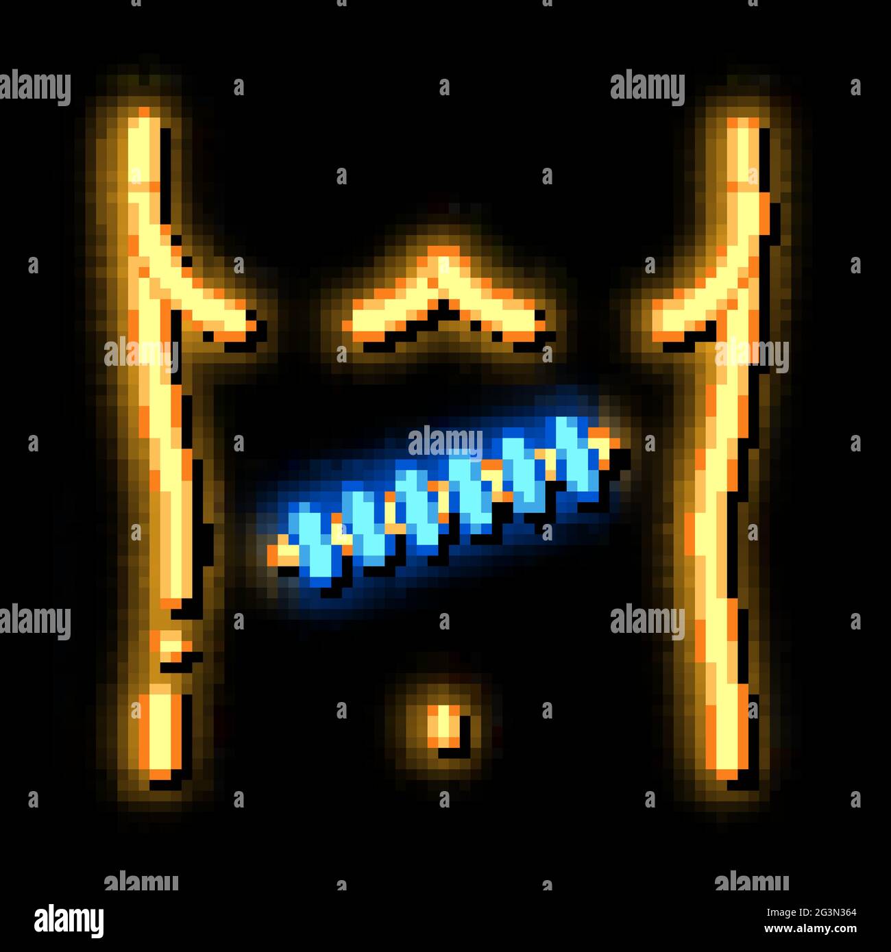 stitched surgical wound neon glow icon illustration Stock Vector Image ...