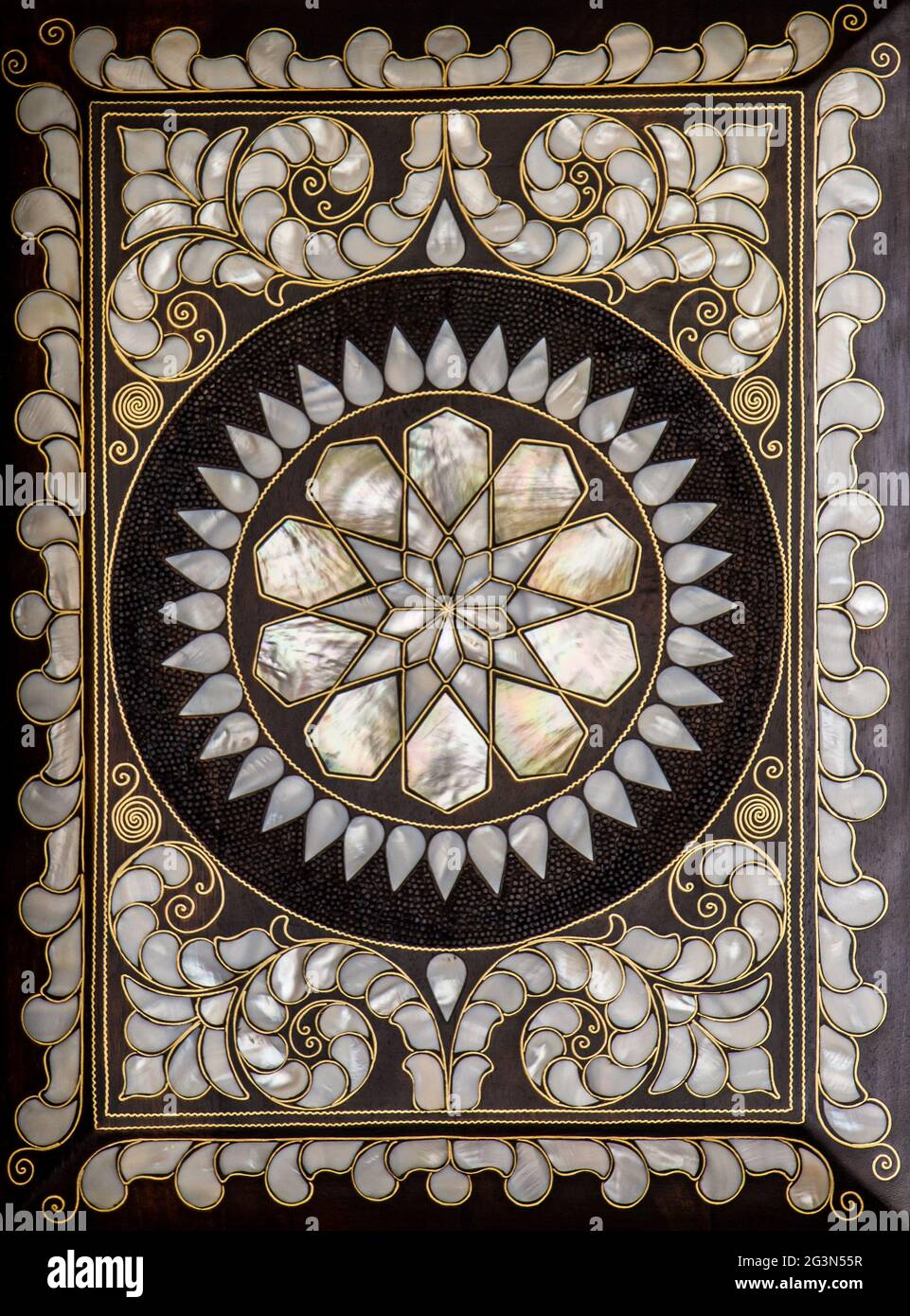 Example of Mother of Pearl inlays Stock Photo - Alamy