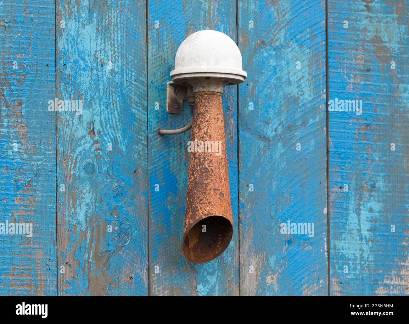 Blue painted horn hi-res stock photography and images - Alamy