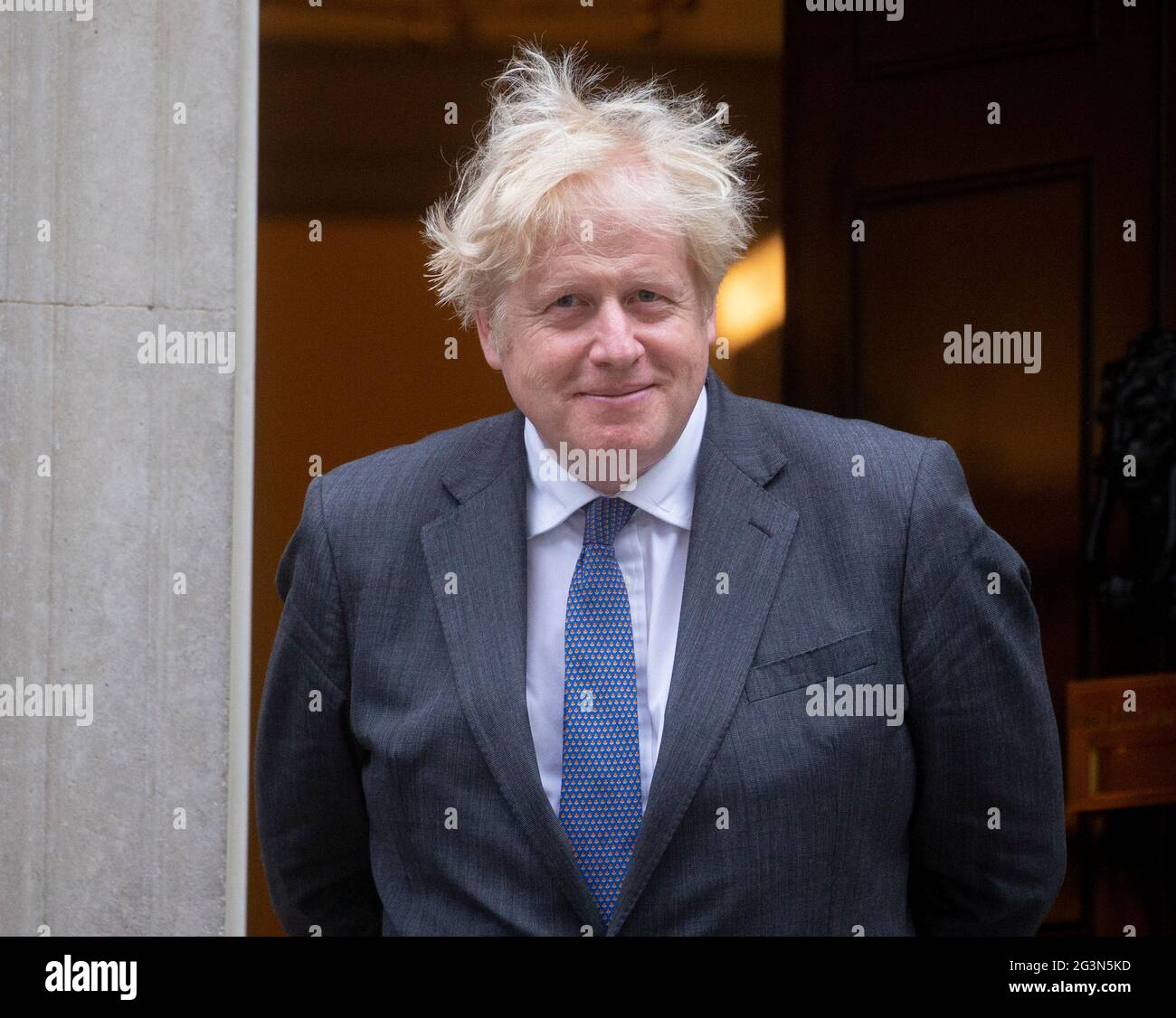 London, UK. 17th June, 2021. Prime Minister, Boris Johnson, meets ...