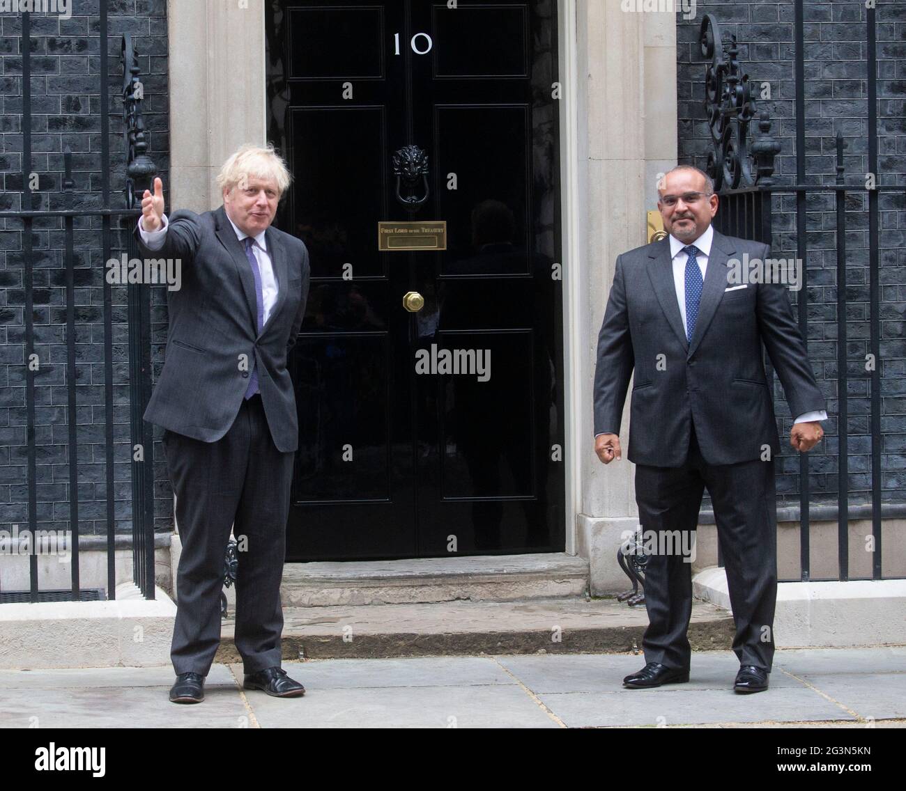 London, UK. 17th June, 2021. Prime Minister, Boris Johnson, meets ...