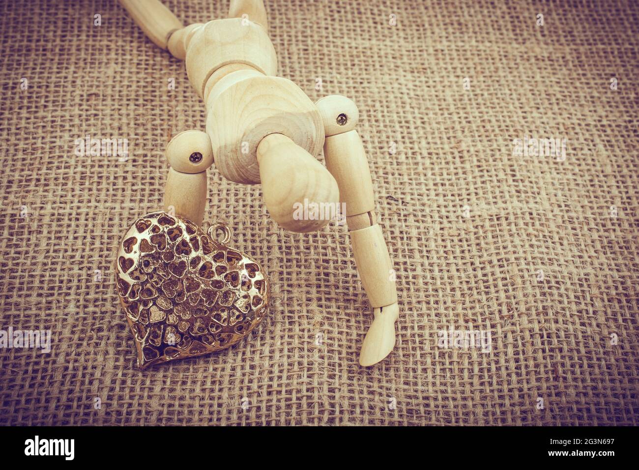 Heart shaped object in the hand Stock Photo - Alamy