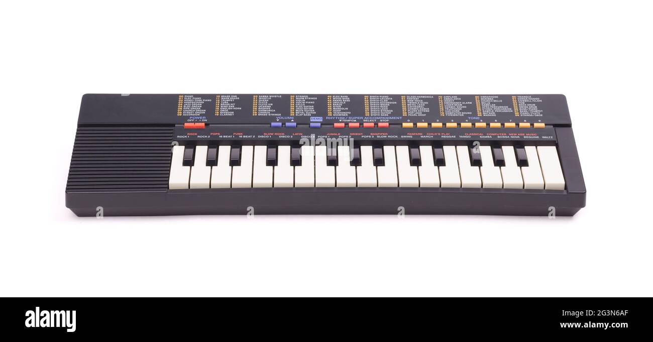 Small old keyboard, isolated Stock Photo - Alamy