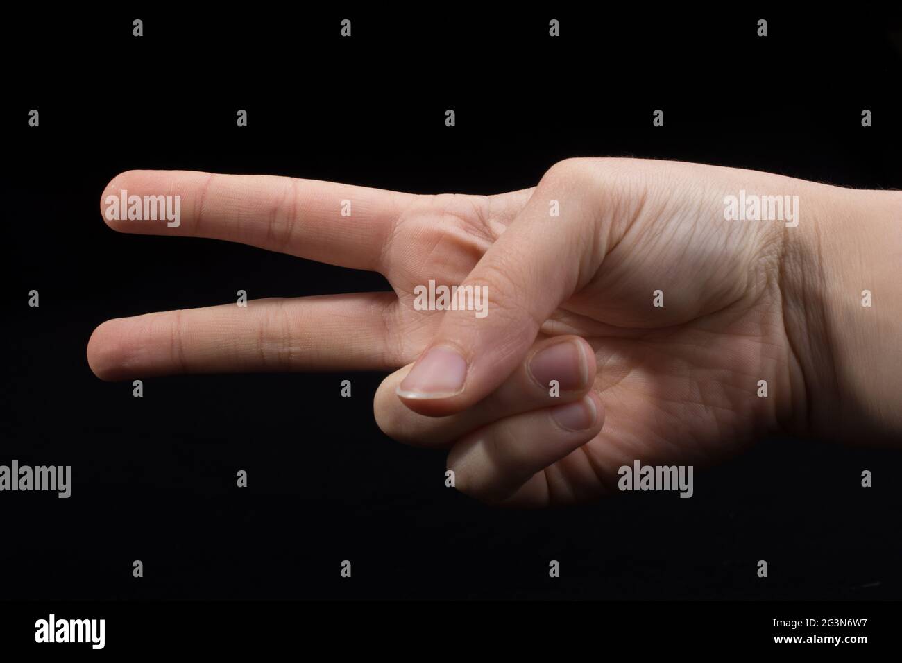 Peace sign arm hi-res stock photography and images - Alamy