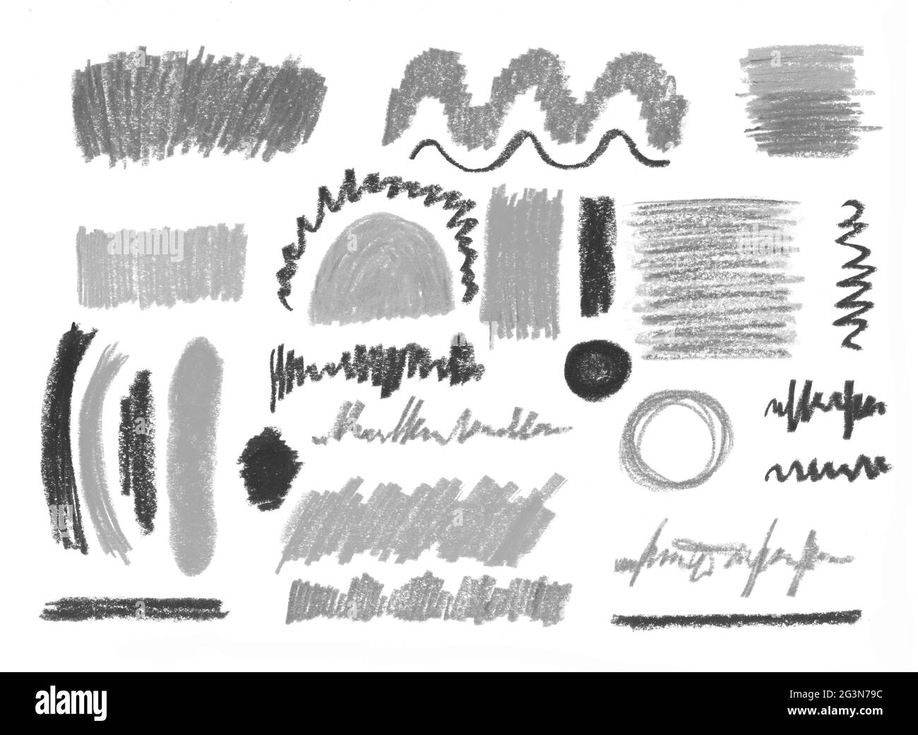 Set black ink doodle Cut Out Stock Images & Pictures - Alamy