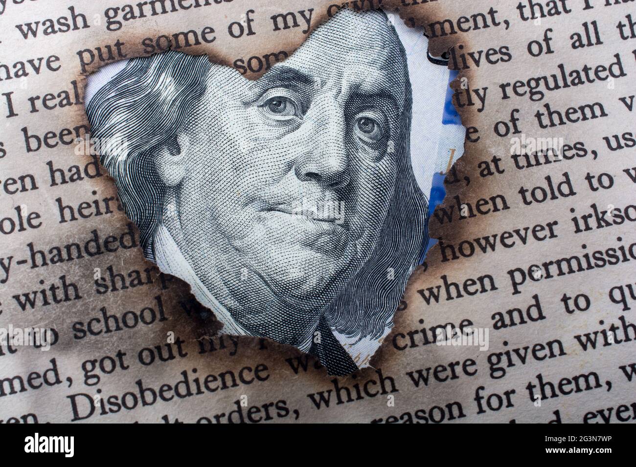 Benjamin franklin close up hi-res stock photography and images - Alamy