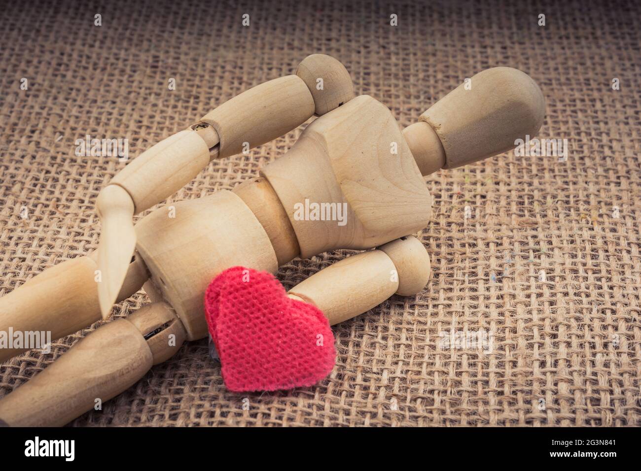 Heart shaped object in the hand Stock Photo - Alamy
