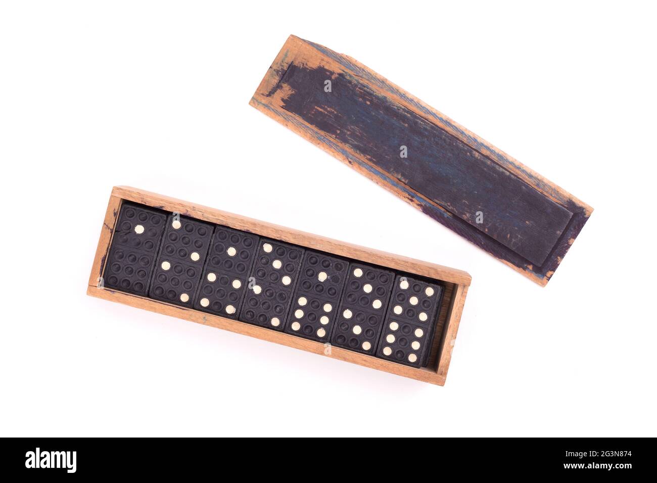 Dominoes playing pieces Cut Out Stock Images & Pictures - Alamy