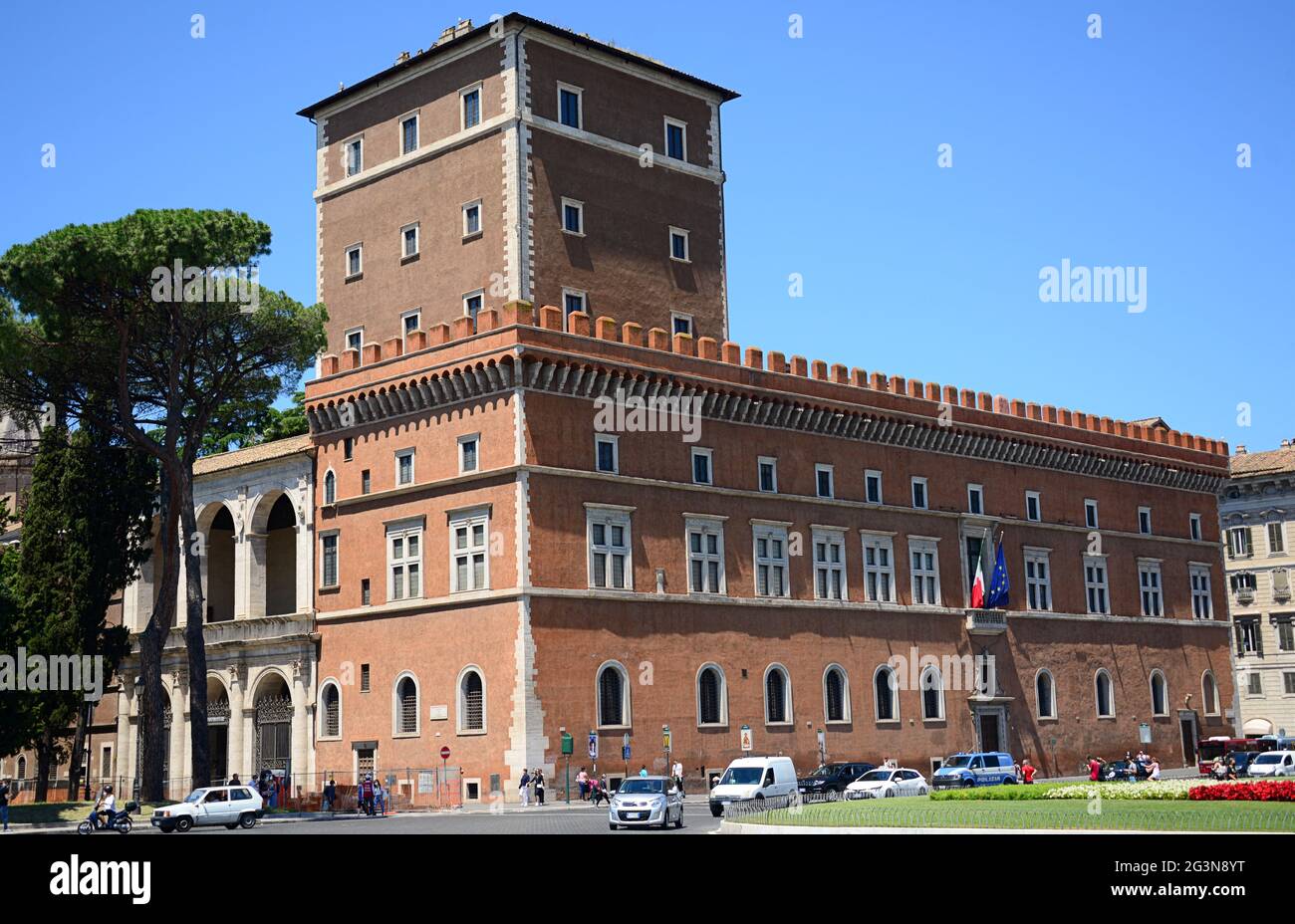 Piazza Venezia is a famous square in Rome. It is located at the foot of ...
